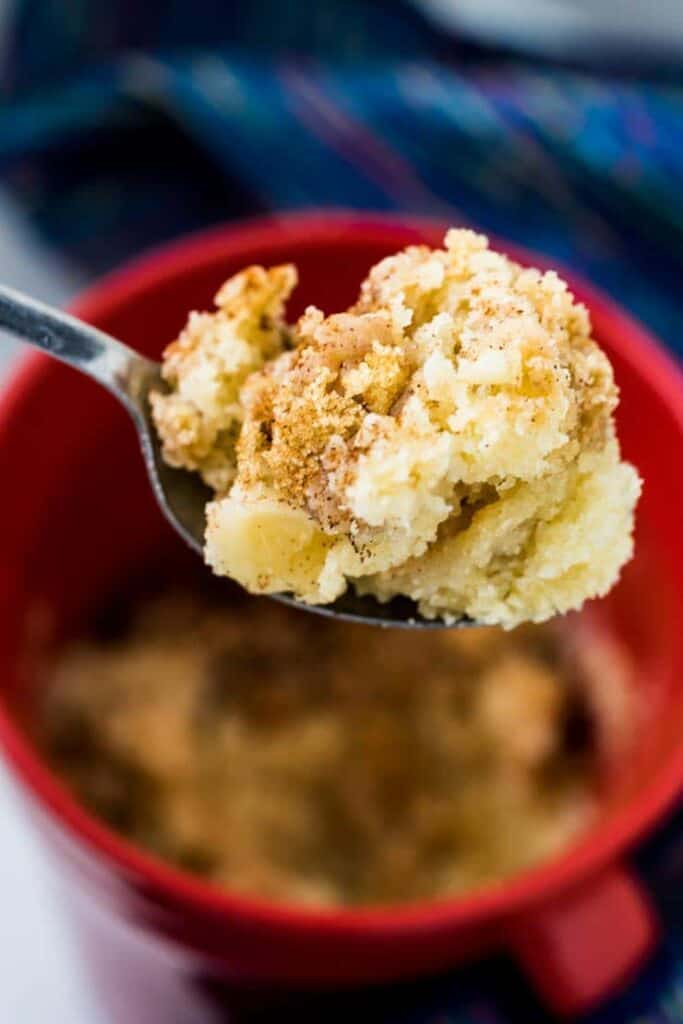Coffee Cake In a Cup! The Best Coffee Mug Cake, ever!
